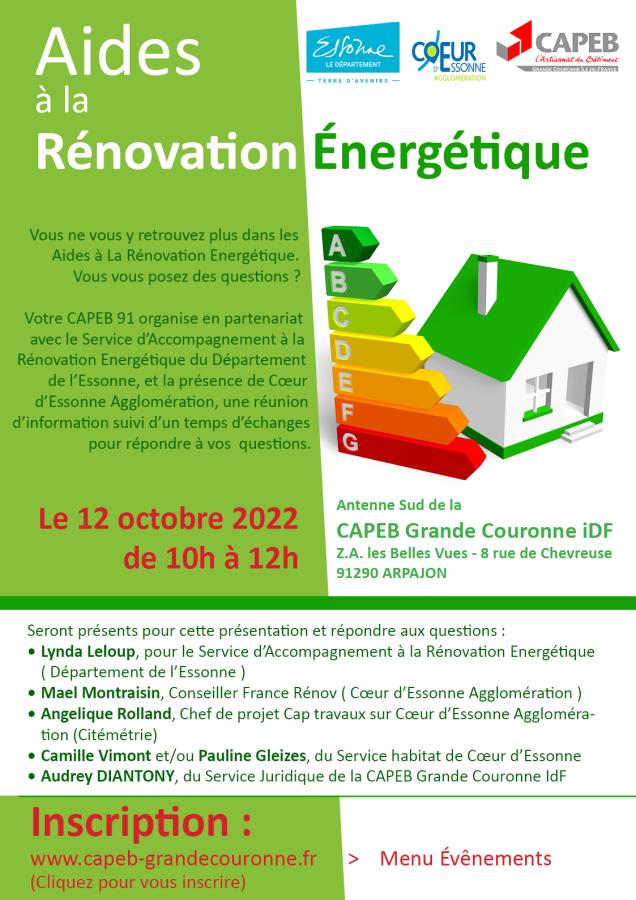 Aides à la Rénovation Energétique